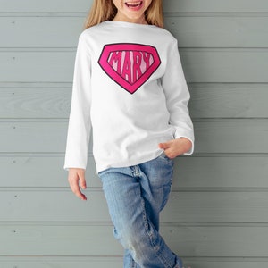 Custom Superhero Girl PNG File, Personalized Girl SVG Comic Book Hero ...