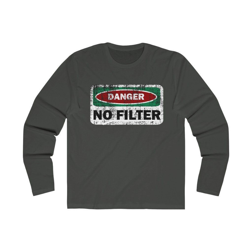 Danger No Filter-funny Vintage Sign-politically - Etsy