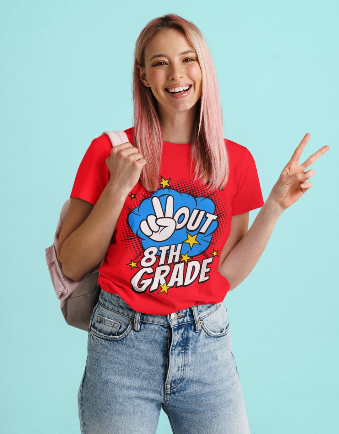Peace Out 8th Grade PNG File Last Day of School 8th Grader Student ...