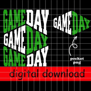 Game Day SVG, Game Day PNG, Game Day Varsity Svg Png, Retro Sports Png ...