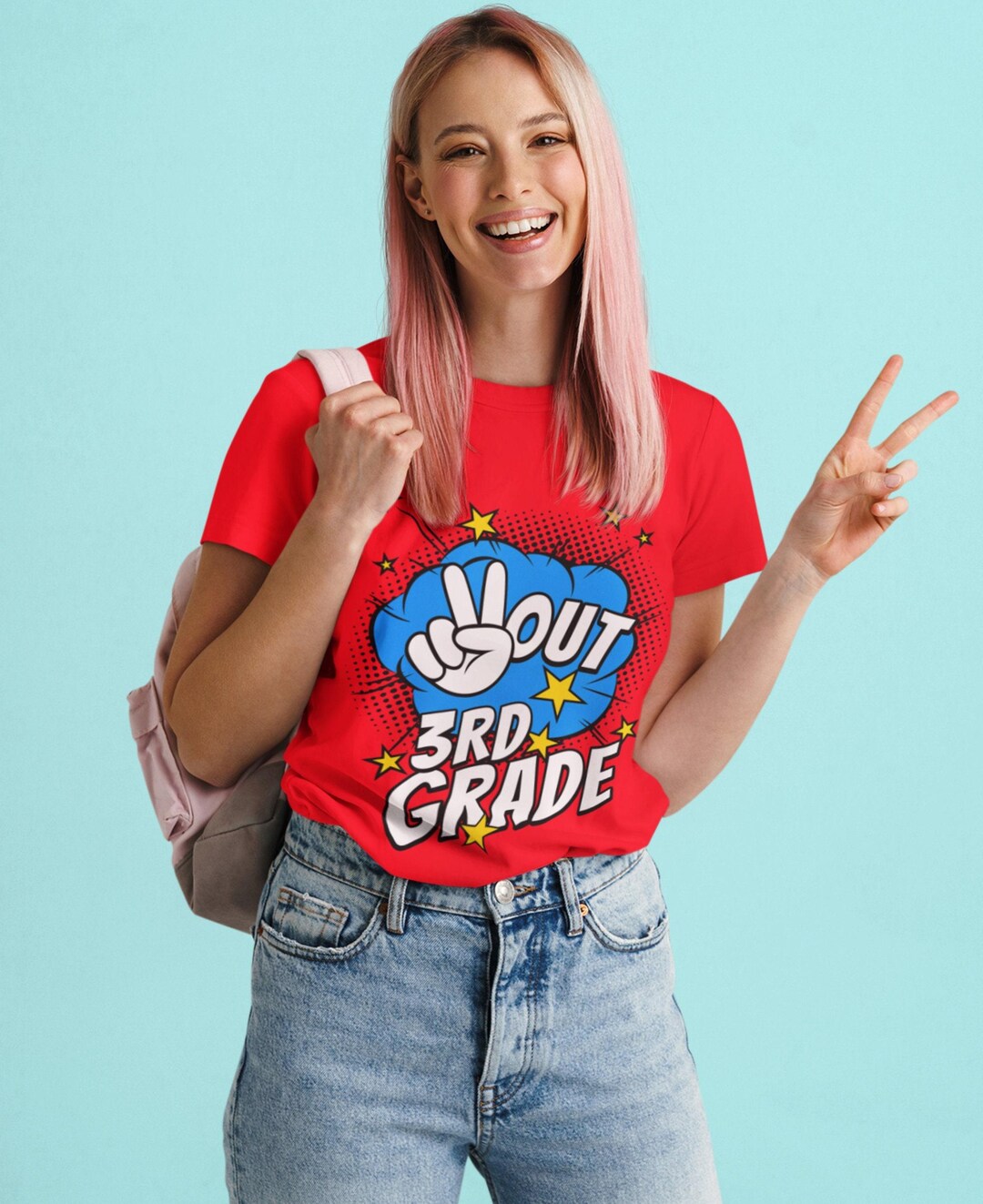 Peace Out 3rd Grade PNG Last Day of School Third Grader Student ...