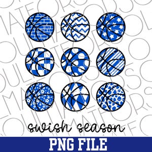 Royal Blue Basketball PNG – Game Day Sublimation Graphic – Basketball ...
