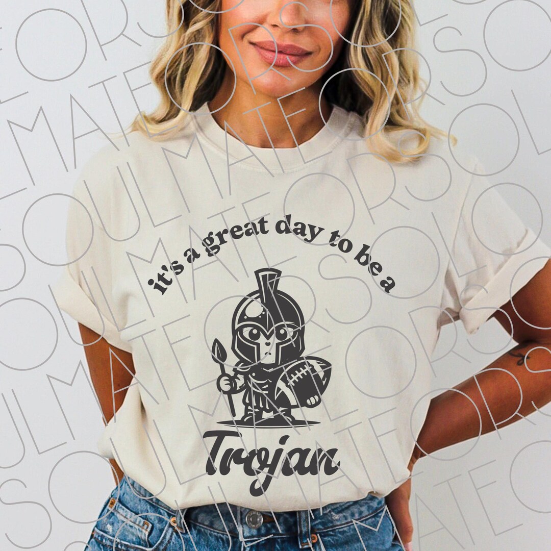 Trojan SVG, Trojan PNG, Game Day Svg, Game Day Png, Retro Sports Trojan ...