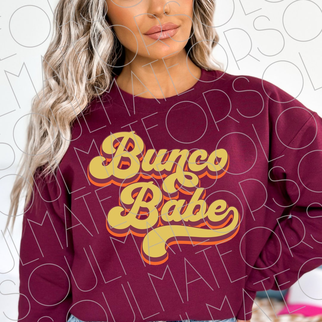 Bunco PNG File Digital Download, Groovy Bunco Printable for Women Who ...