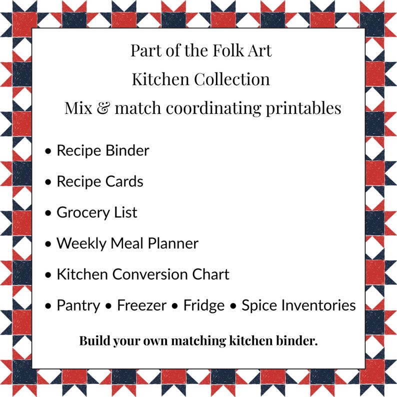 Kitchen Inventory Printable Bundle PDF Pantry, Spice, Freezer & Fridge ...
