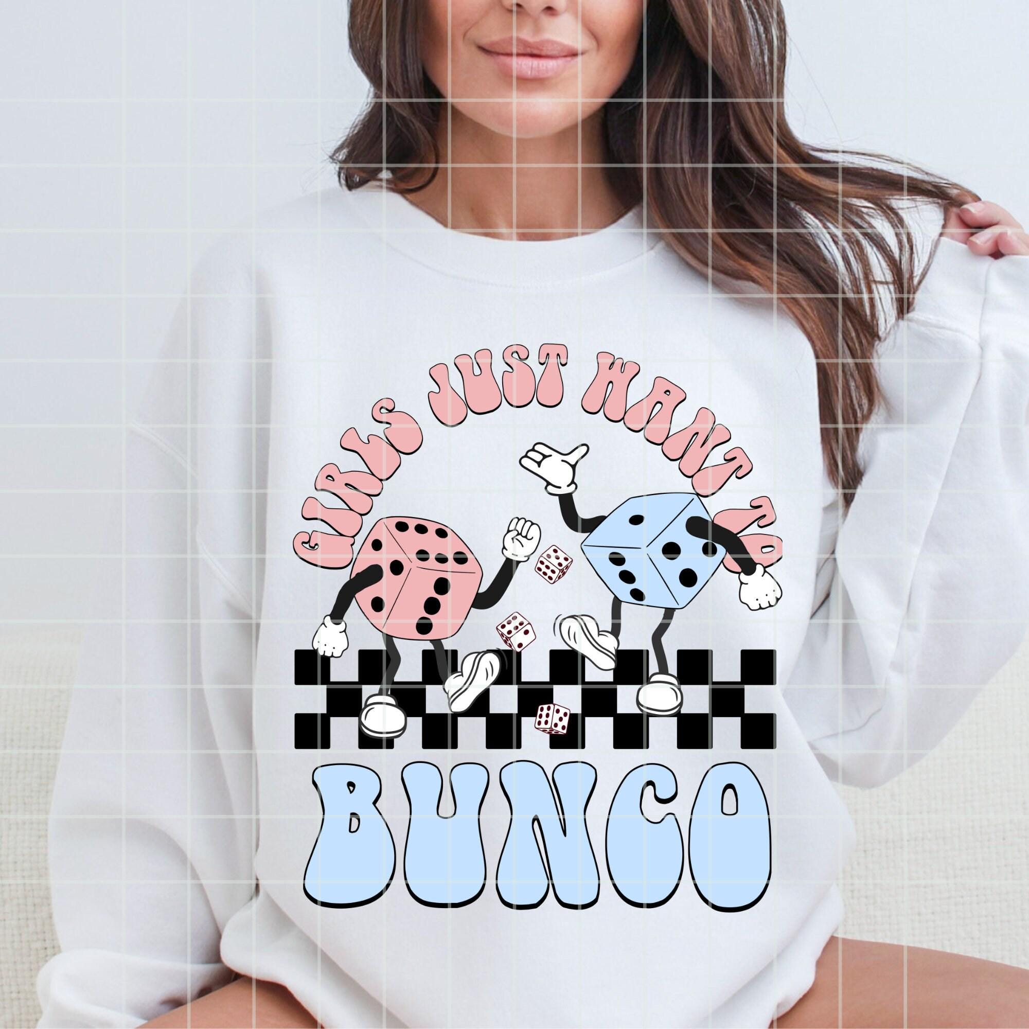 Bunco PNG File Digital Download, Groovy Bunco Printable for Women Who ...