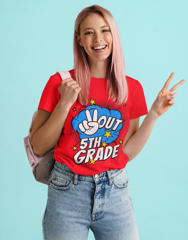 Peace Out 5th Grade PNG Last Day of School Fifth Grade Student - Etsy