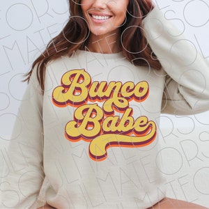 Bunco PNG File Digital Download, Groovy Bunco Printable for Women Who ...