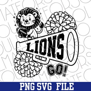 Lions Cheer SVG, Lions Football Cheer PNG, Lions Svg, Lions Png ...