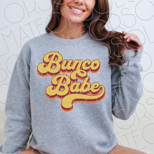 Bunco PNG File Digital Download, Groovy Bunco Printable for Women Who ...