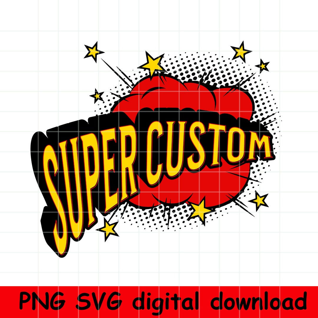 Custom Name Superhero PNG File, Personalized PNG, Hero Name Printable ...