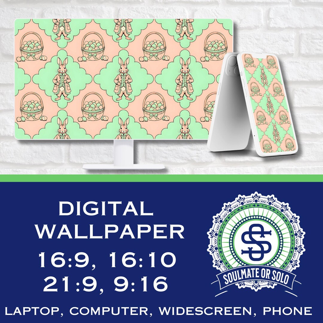 Vintage Pastel Easter Wallpaper, Computer Laptop Desktop Widescreen and ...