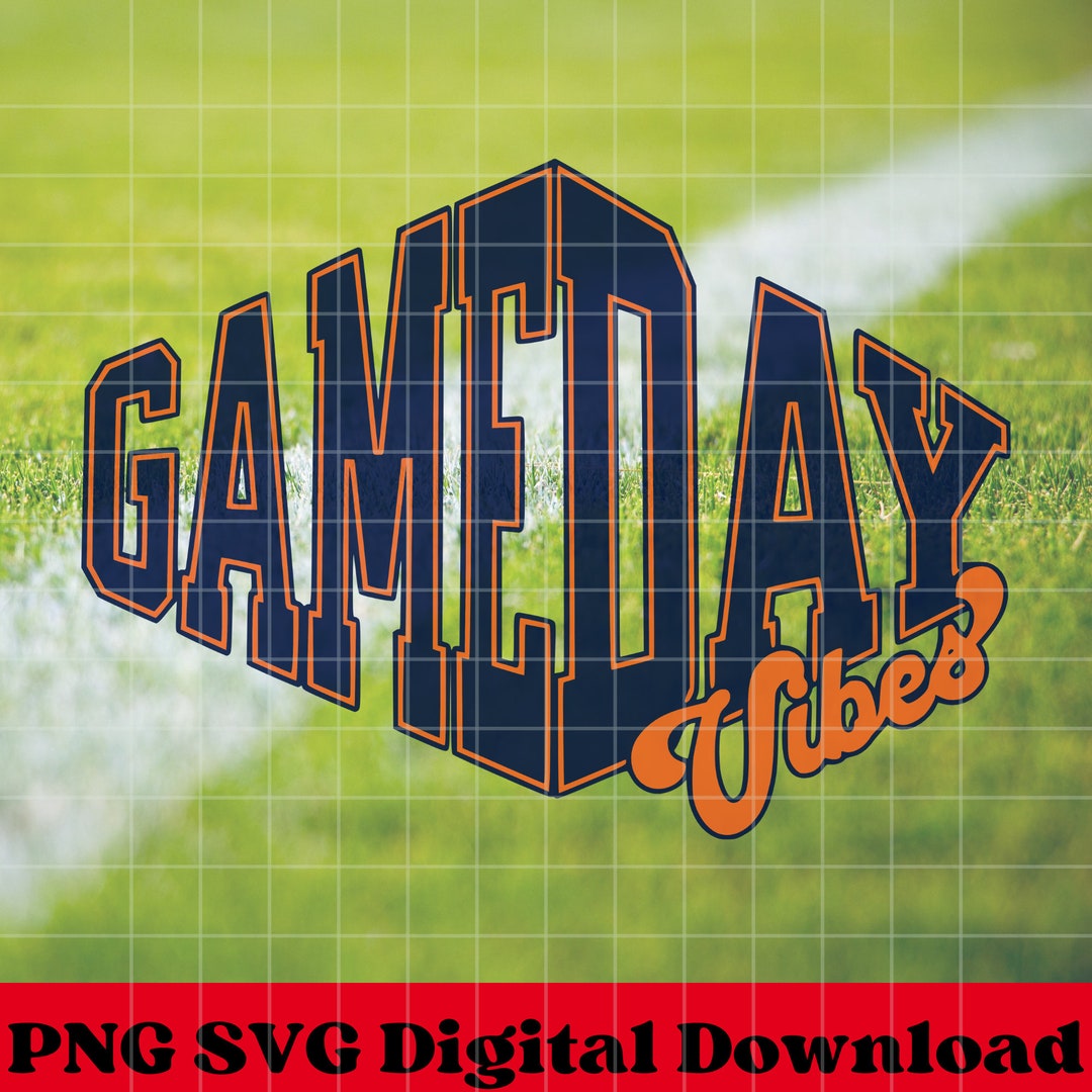 Gameday Vibes PNG SVG, Game Day Football Vibes Png Svg, Retro Gameday ...