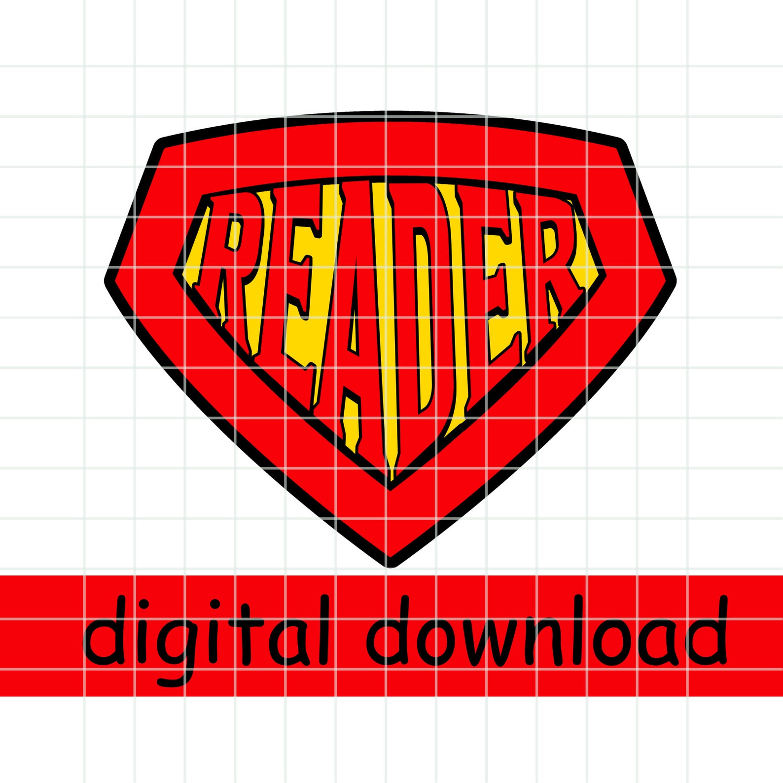 Super Reader Superhero PNG for Sublimation Bookish Digital - Etsy