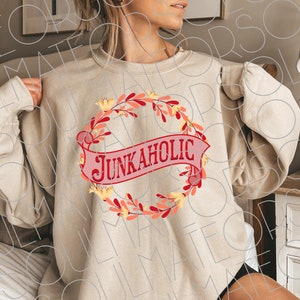 Antiquing Png, Retro Junkaholic Png, Junking Png for Women Who Are ...