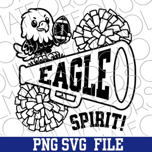 Eagle Cheer SVG, Eagle Football Cheer PNG, Eagle Svg, Eagle Png ...