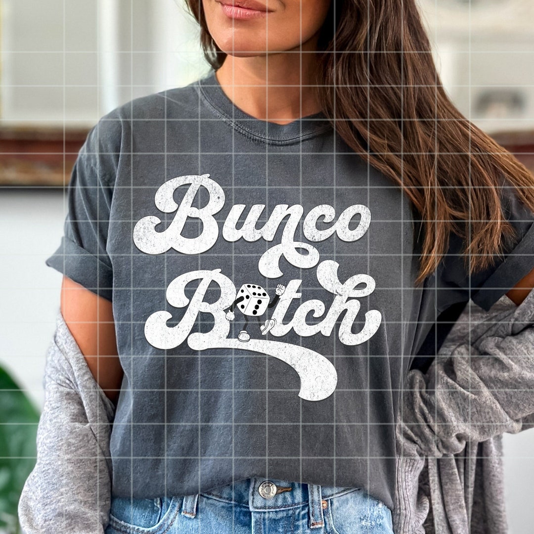 Bunco PNG File Digital Download, Groovy Bunco Printable for Women Who ...