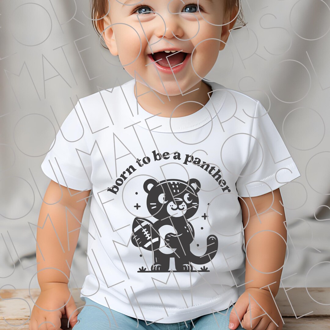 Panther Png, Born to Be a Panther Png, Football Baby Boy Clothes ...