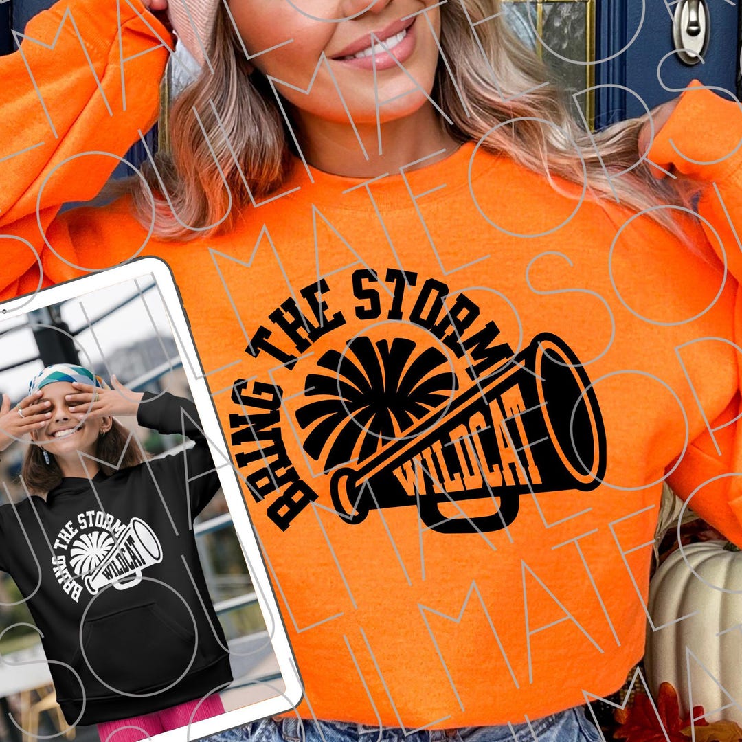 Wildcat Bring the Storm SVG File, School Spirit Wear SVG PNG ...