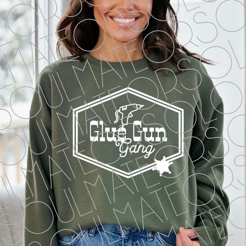 Glue Gun Gang SVG PNG – Doodle Design Crafting Friends Maker Life ...