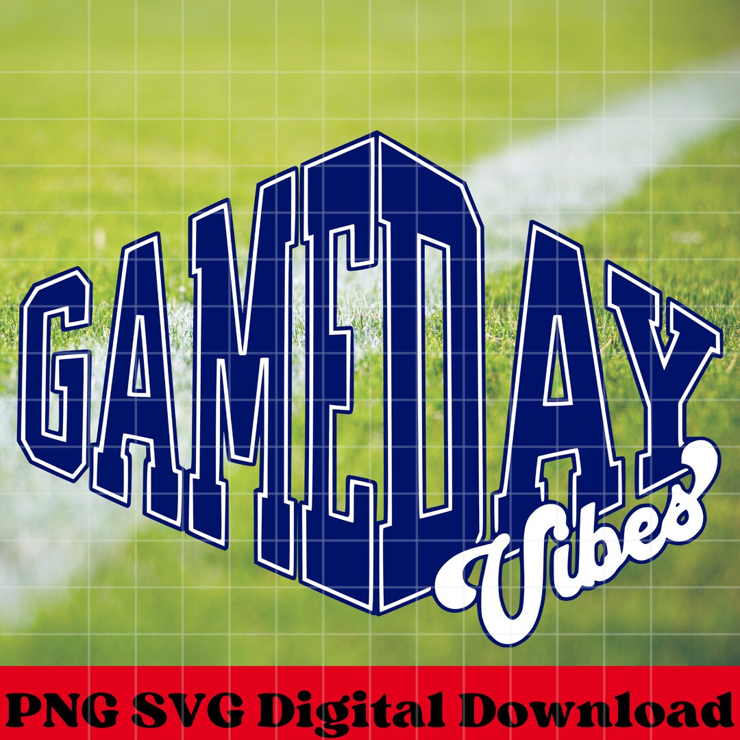 Gameday Vibes PNG SVG, Game Day Football Vibes Png Svg, Retro Gameday ...