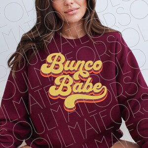 Bunco PNG File Digital Download, Groovy Bunco Printable for Women Who ...