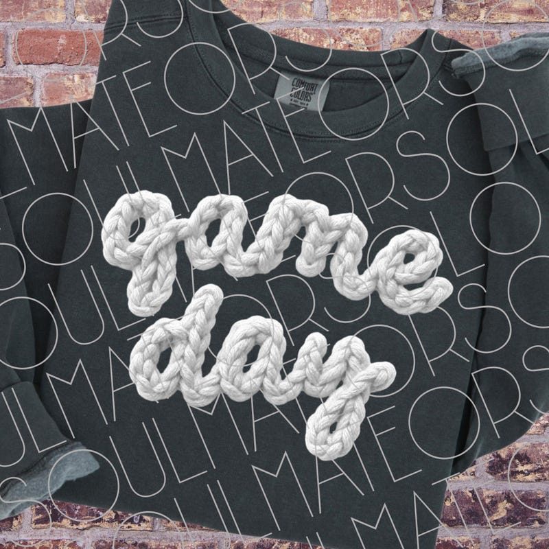 Faux Yarn Font - Etsy