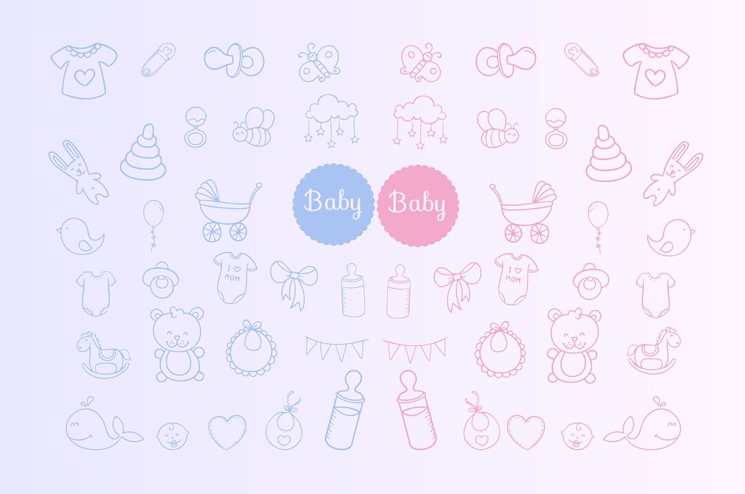 Baby Clipart Toy Boy Girl Blue Pink Pink Cute Bear Kid Boy Sketch ...