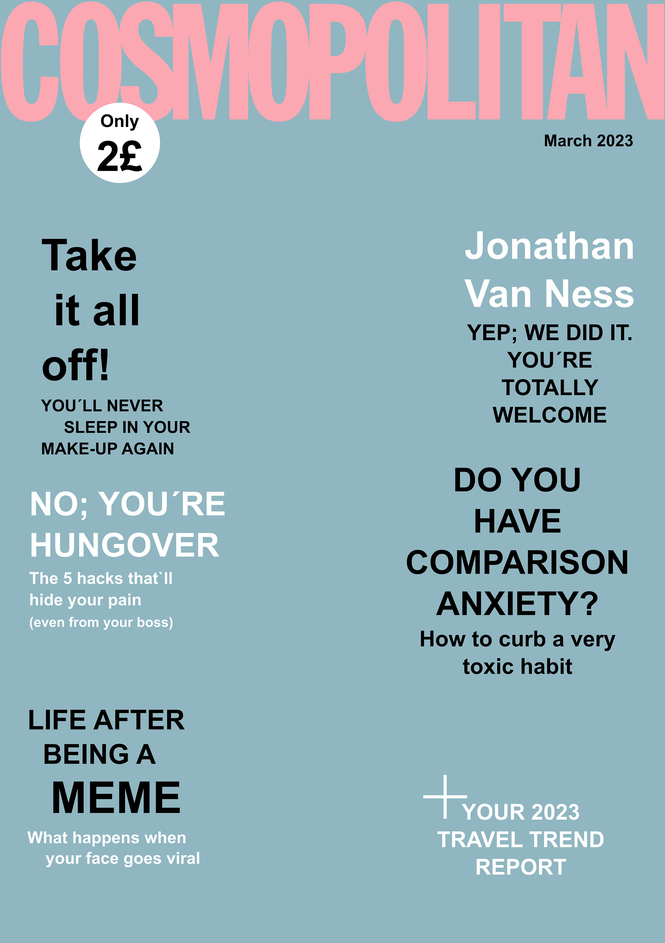 Cosmopolitan Cover Template