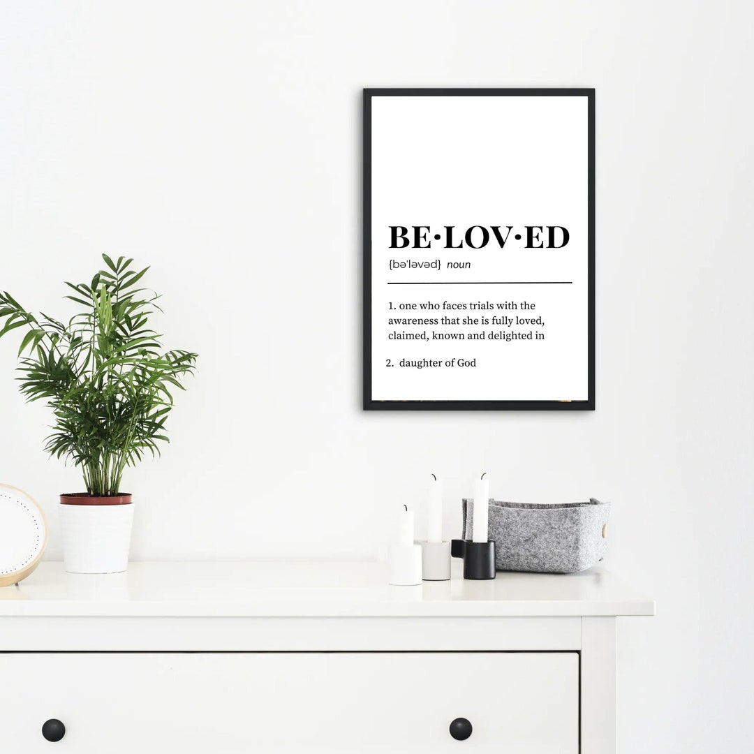 Beloved Definition Daughter of God Printable Wall Art - Etsy