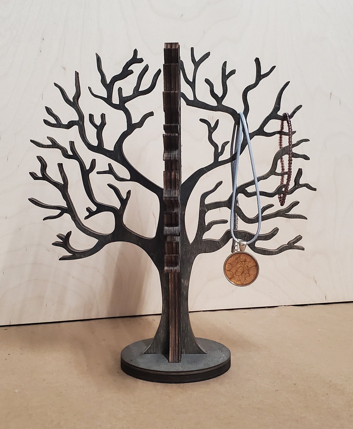 Wood Tree Cut Out. 3D Slotted Tree. Jewelry Tree Tree - Etsy