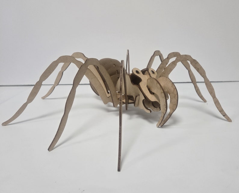 3D Spider Puzzle Wooden Figure Model Kit. Arts & Crafts. Kid Crafts ...