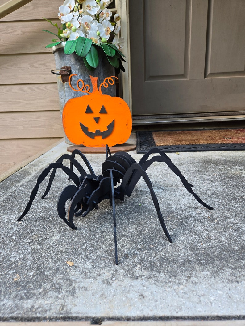 3D Spider Puzzle Wooden Figure Model Kit. Arts & Crafts. Kid Crafts ...