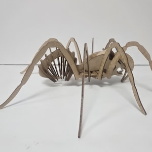 3D Spider Puzzle Wooden Figure Model Kit. Arts & Crafts. Kid Crafts ...