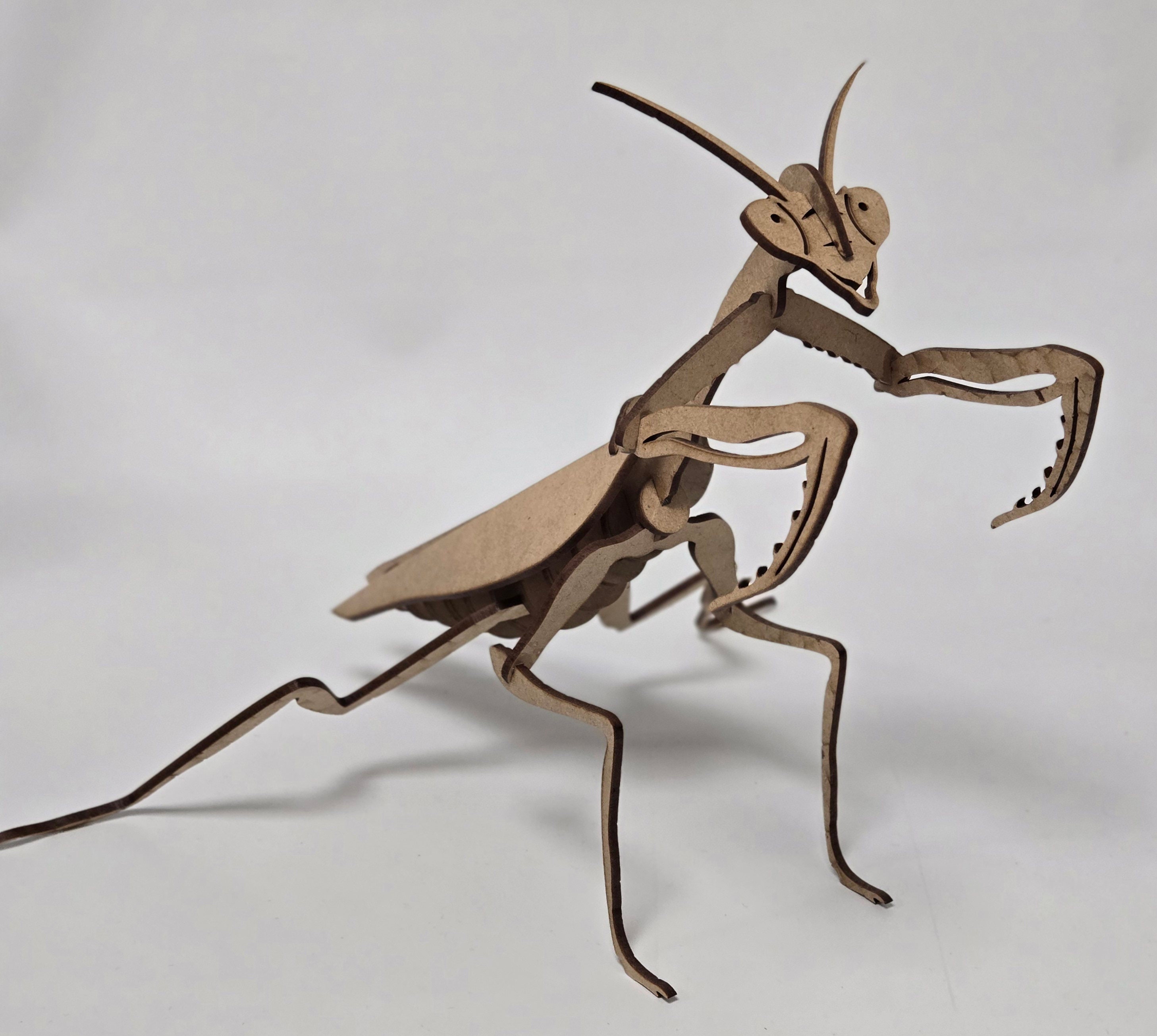 3D Praying Mantis Puzzle. Wooden. Figure Kit. Model Kit. Arts & Crafts ...