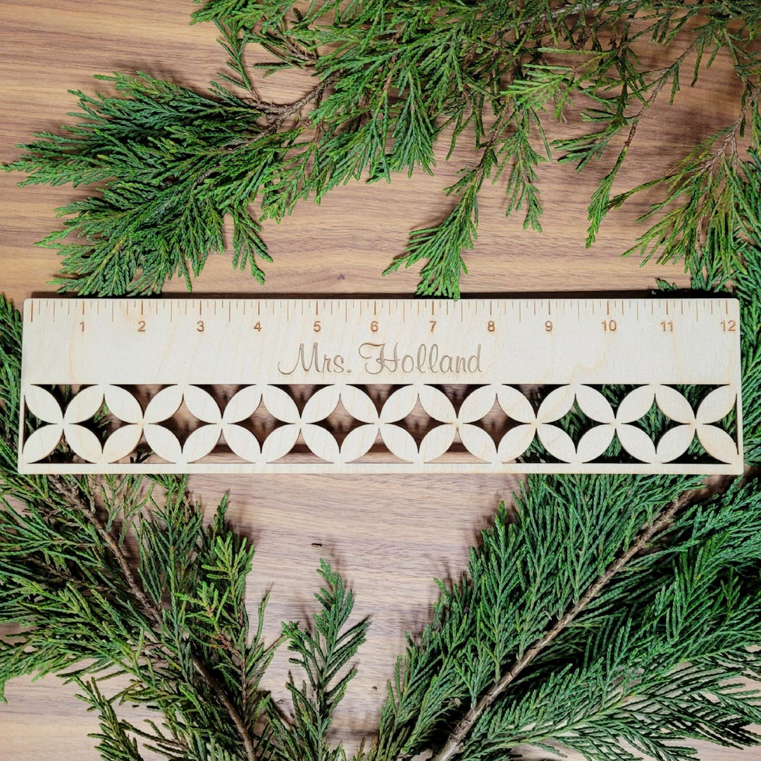 Decorative Ruler Craft Ruler Crafters Custom Deco Ruler Laser Cut Ruler ...
