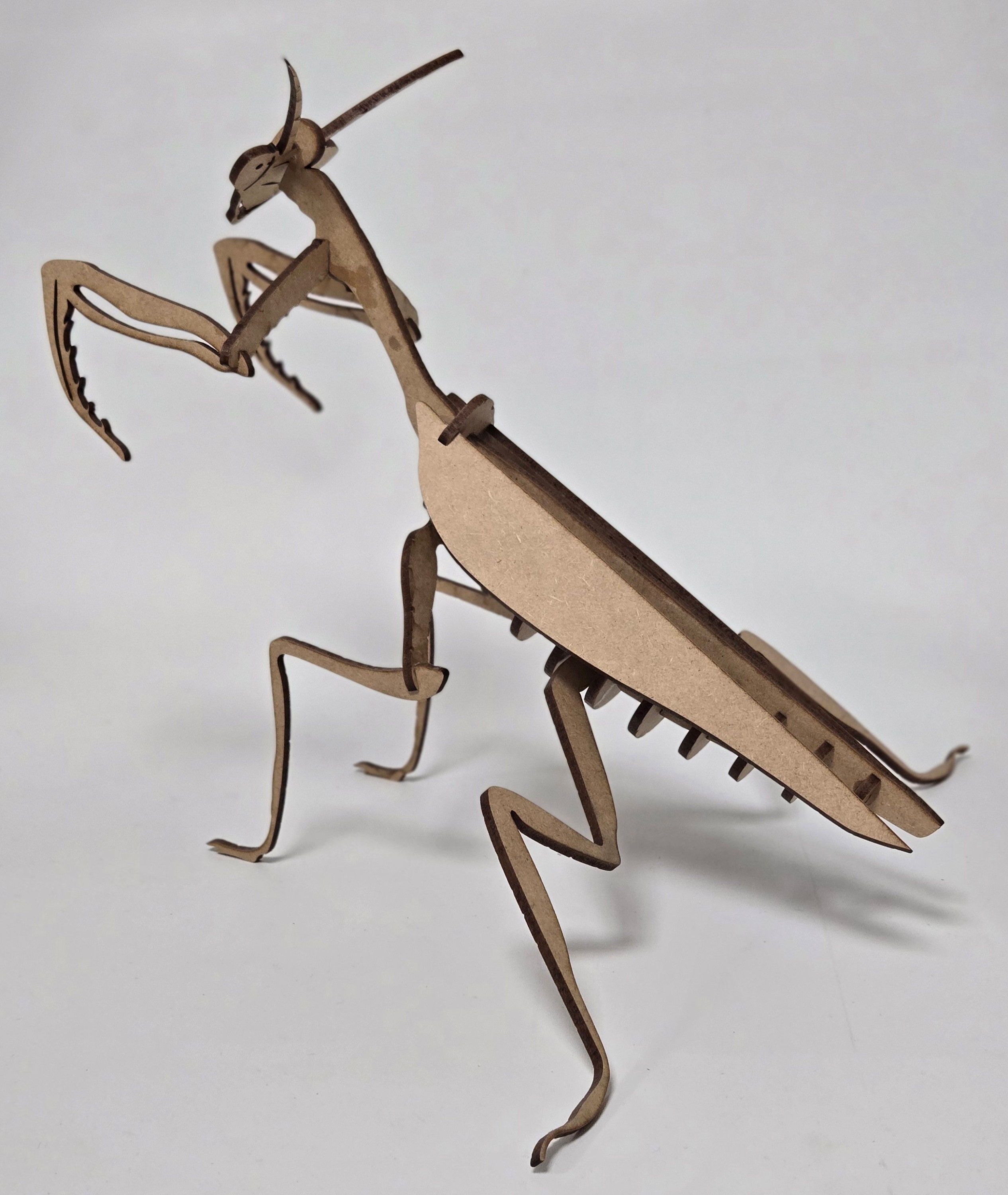 3D Praying Mantis Puzzle. Wooden. Figure Kit. Model Kit. Arts & Crafts ...