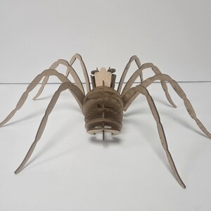 3D Spider Puzzle Wooden Figure Model Kit. Arts & Crafts. Kid Crafts ...