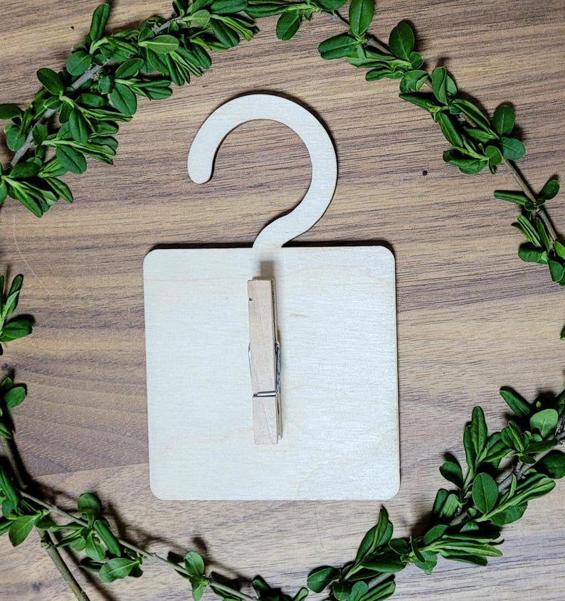 Unfinished Car Tags, Paintable DIY. Wooden Car Tag Hangers, Fun Craft ...