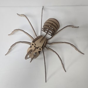 3D Spider Puzzle Wooden Figure Model Kit. Arts & Crafts. Kid Crafts ...