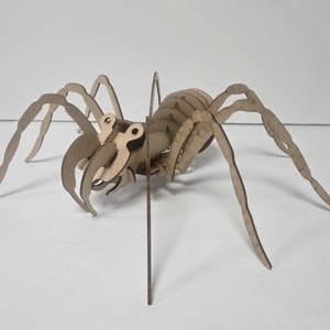 3D Spider Puzzle Wooden Figure Model Kit. Arts & Crafts. Kid Crafts ...