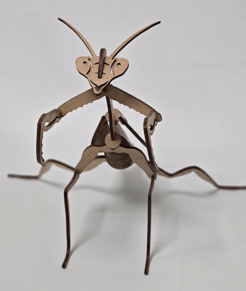 3D Praying Mantis Puzzle. Wooden. Figure Kit. Model Kit. Arts & Crafts ...