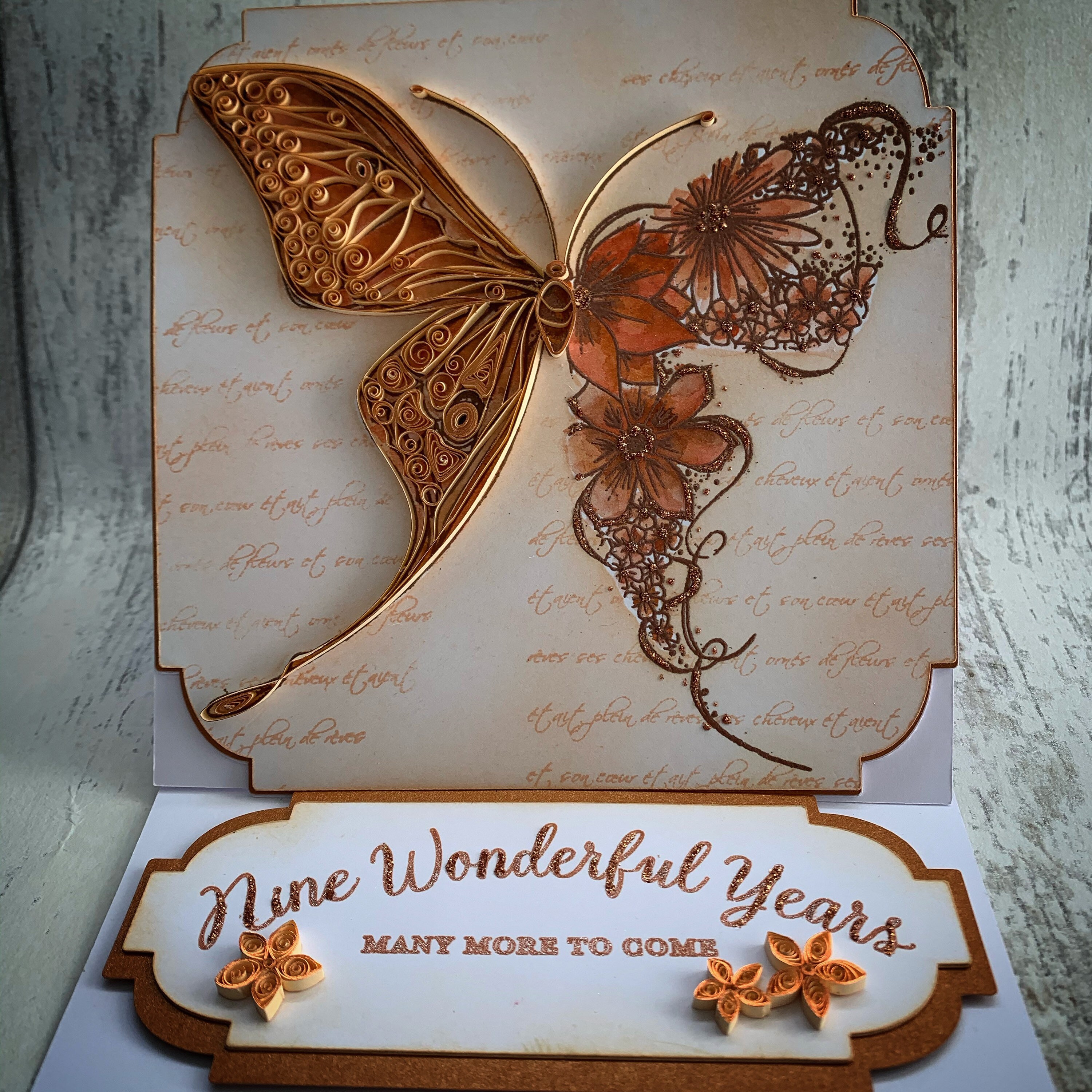 Quilled Butterfly Card - Etsy
