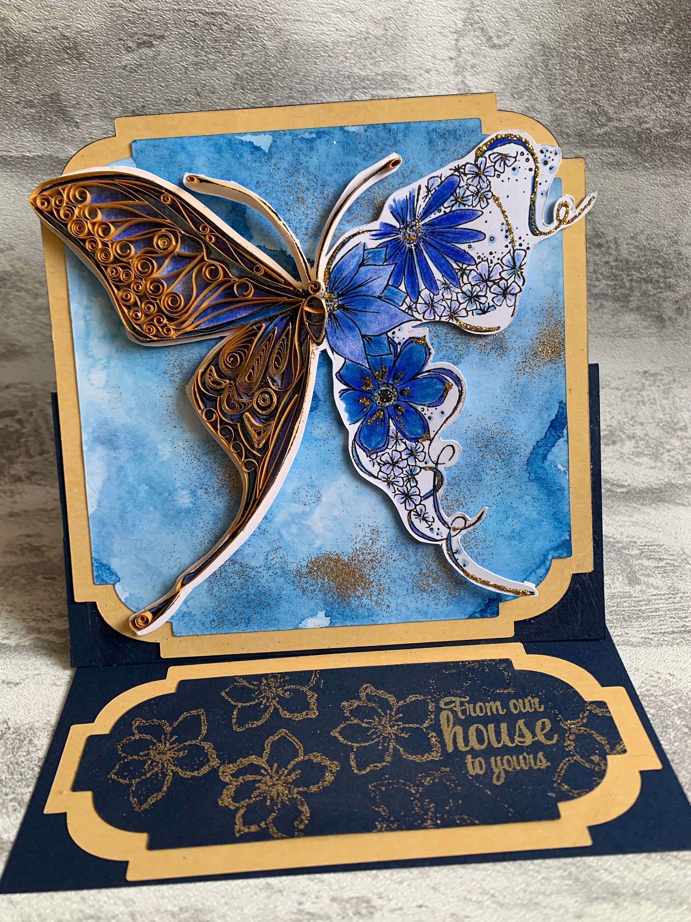 Quilled Butterfly Card - Etsy