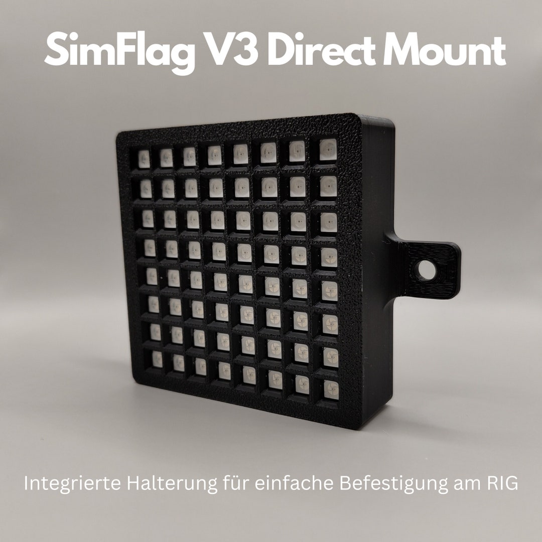 Simflag V3 Direct Mount Sim Racing LED Flag Iflag - Etsy