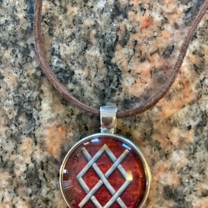 Gungnir Rune Symbol on a Brown Leather Cord - Etsy