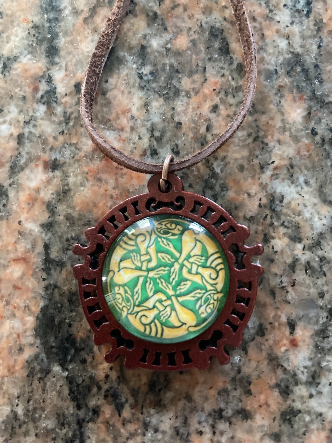 Celtic Hound Symbol in Wood Frame - Etsy