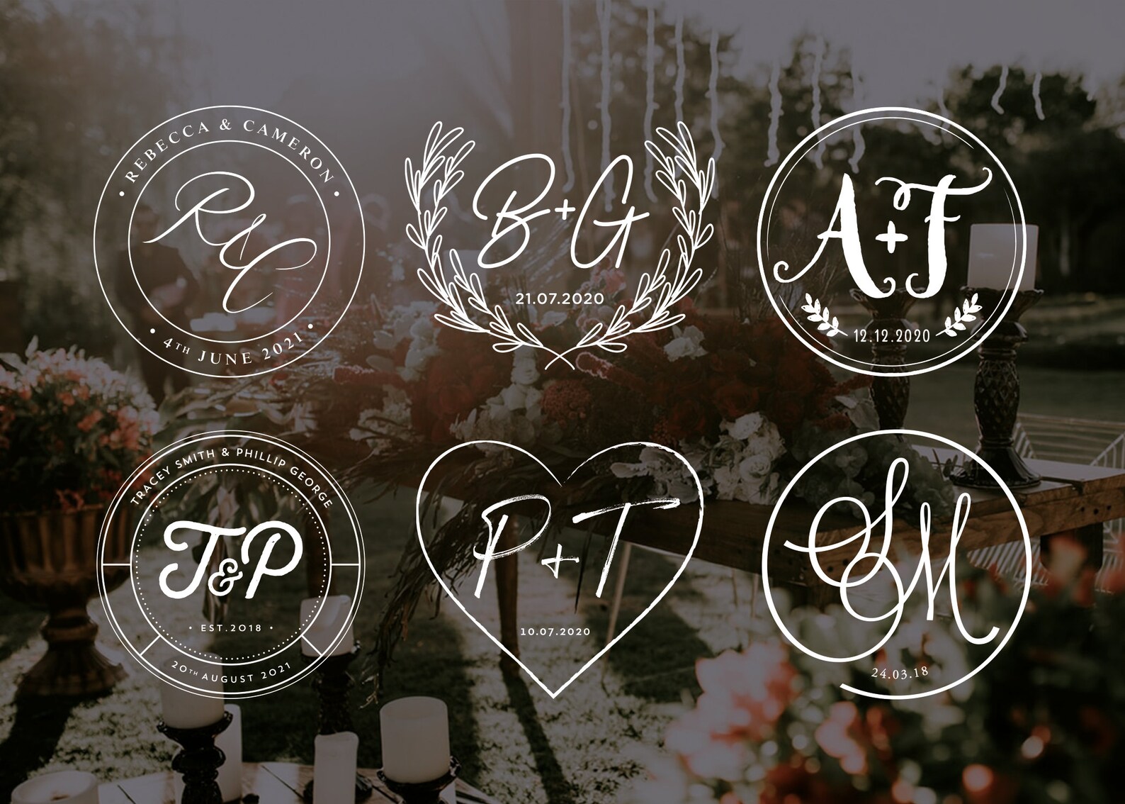 Completely Custom Wedding Logo Design. Personalised - Etsy