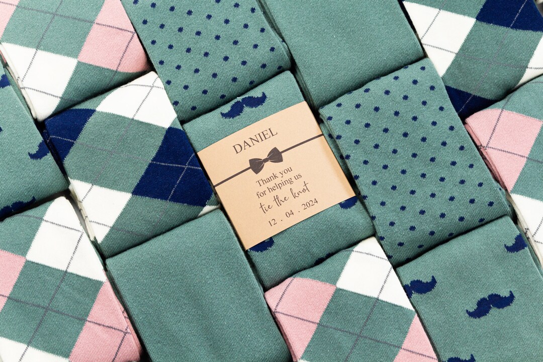 Sage Green Groomsmen Socks, Sage Green Groomsmen Socks, Eucalyptus ...