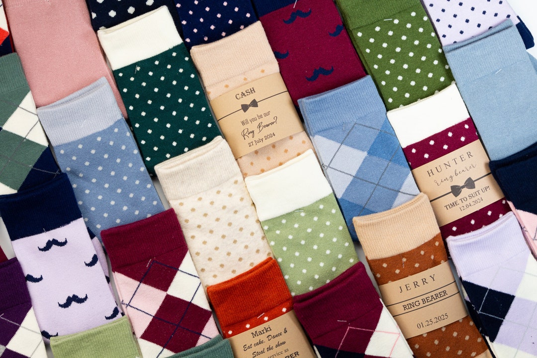 Ring Bearer Socks, Matching Groomsmen Socks, Kids Dress Socks, Ring ...